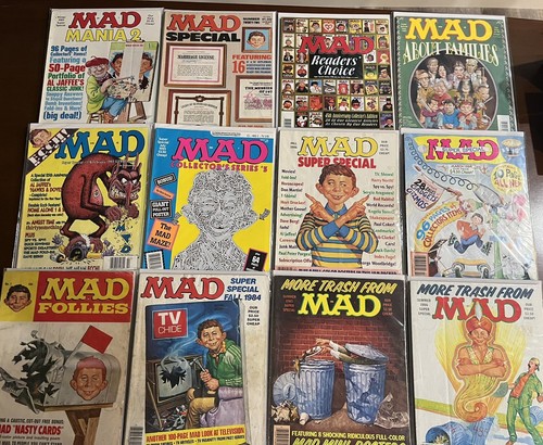 Mad Specials! Lot of Vintage Mad Magazines! 12 Issues Collectors, Trash, Follies | eBay