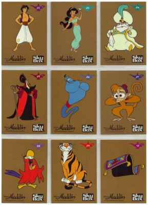 1993 DISNEY ALADDIN MOVIE COMPLETE BASIC TRADING CARD SET | eBay