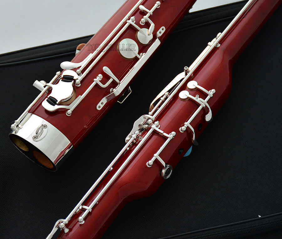 Professional Maple Bassoon Heckel system C Keys Silver Plated With Case ...