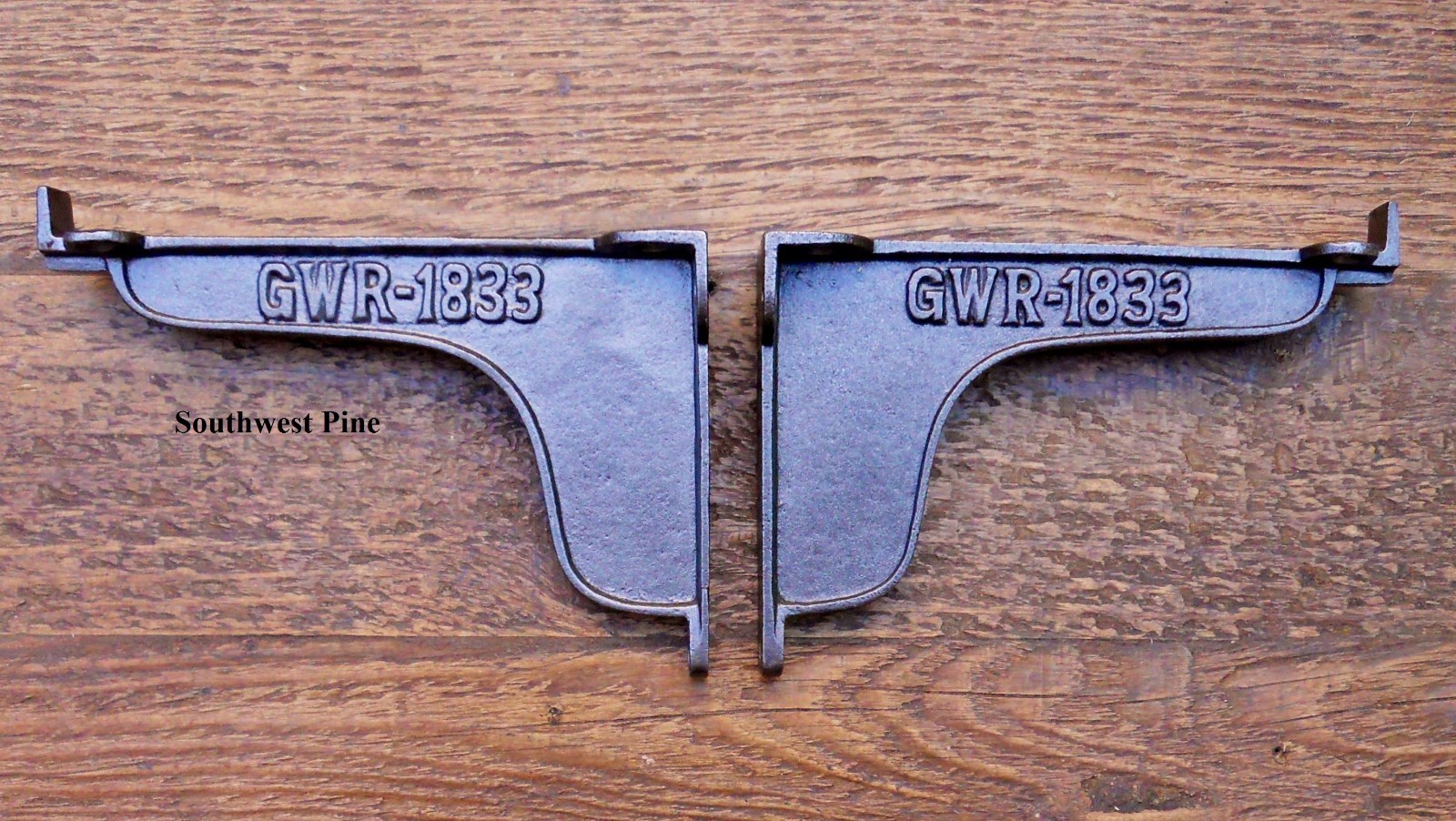 Pair Of Large Industrial GWR 1833 Style Cast Iron Shelf Brackets 200mm ...