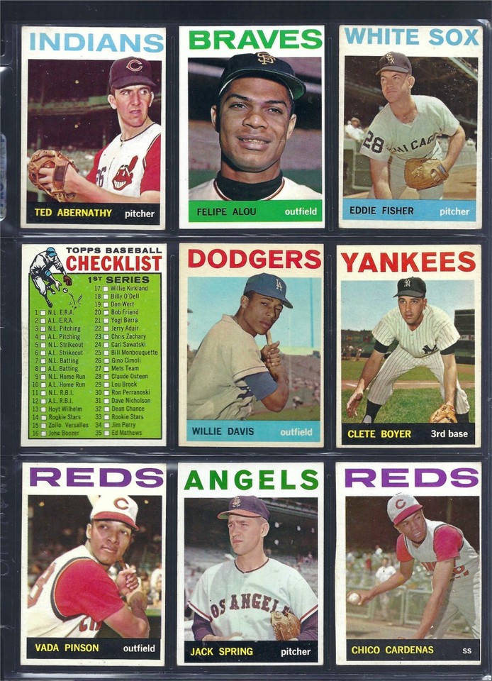 1964 TOPPS BASEBALL CARDS / COMPLETE EX + SET | eBay