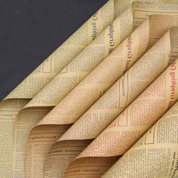 500x Kraft Brown Recycled Gift Holiday Present Bouquet Packing Wrapping ...