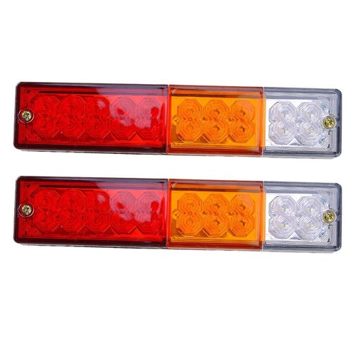 LED Trailer Stop Turn Tail Lights Boat Rectangle Reverse Brake Rear ...
