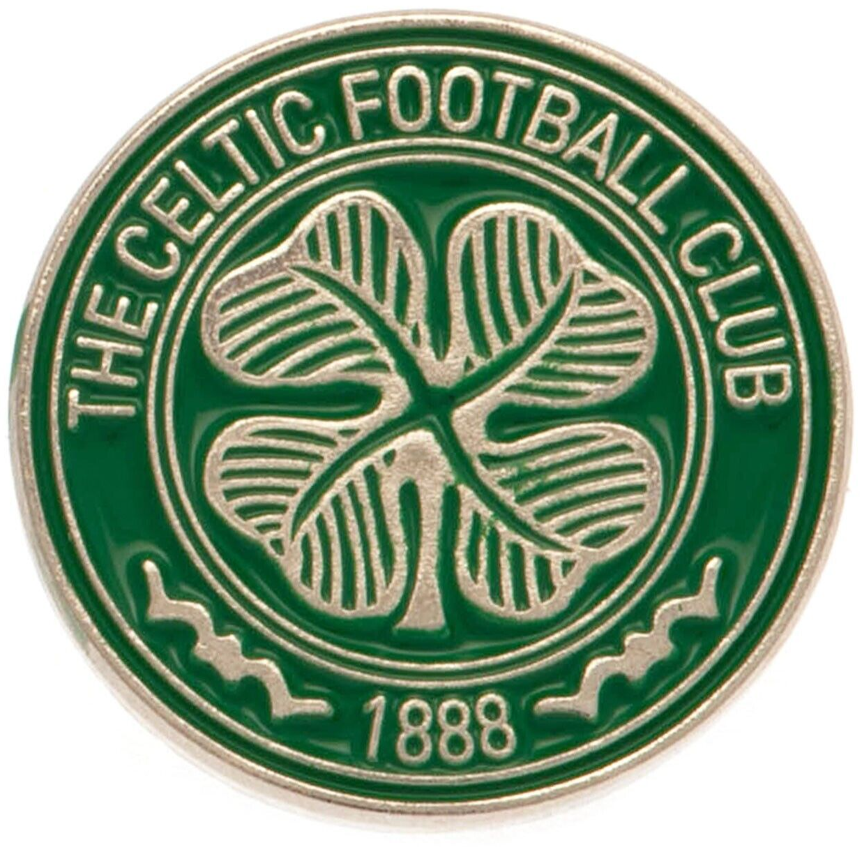 CELTIC FC FOOTBALL CLUB METAL COLOUR CREST PIN BADGE OFFICIAL CFC GIFT ...