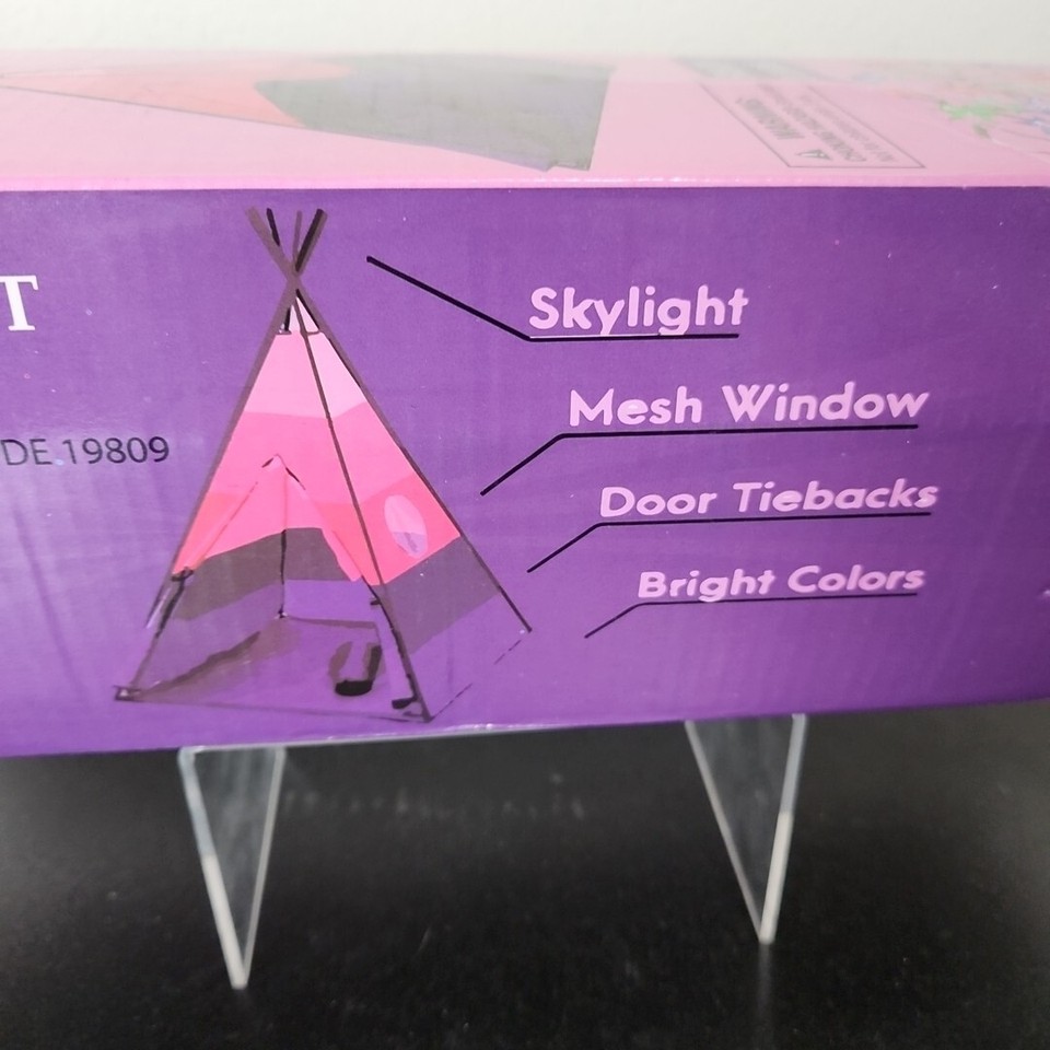 Happy Hut Teepee Tent for Kids - Indoor Pop Up Teepee Kids Playhouse ...