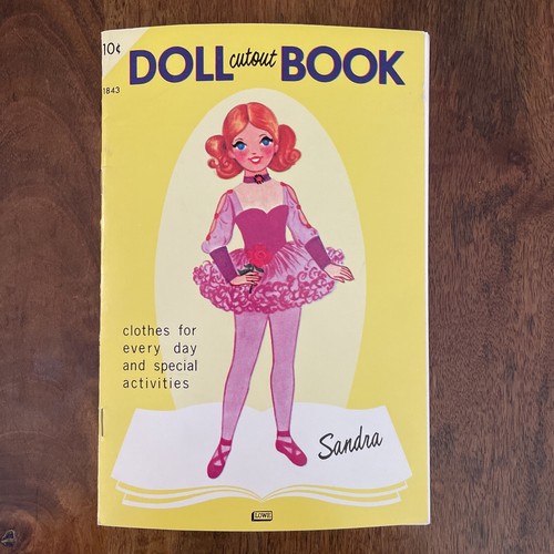 Rare Vintage Mini Lowe Sandra Doll Cutout Book Paper Doll Book Uncut ...