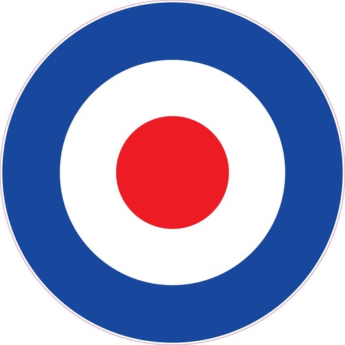 RAF Roundel Vinyl Stickers..Choice Of Sizes.. Mod Scooter The Who Vespa ...