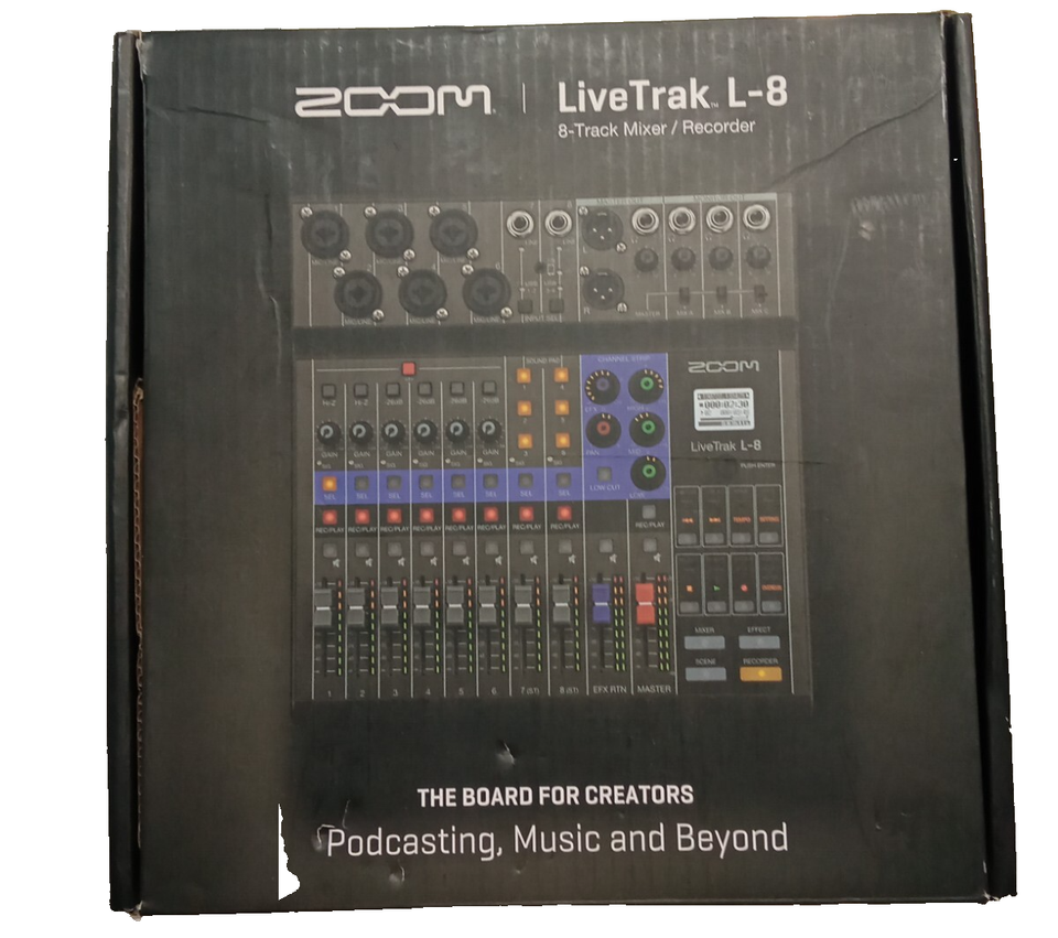 Zoom LiveTrak L-8 Portable 8-Channel Digital Mixer and Multitrack ...