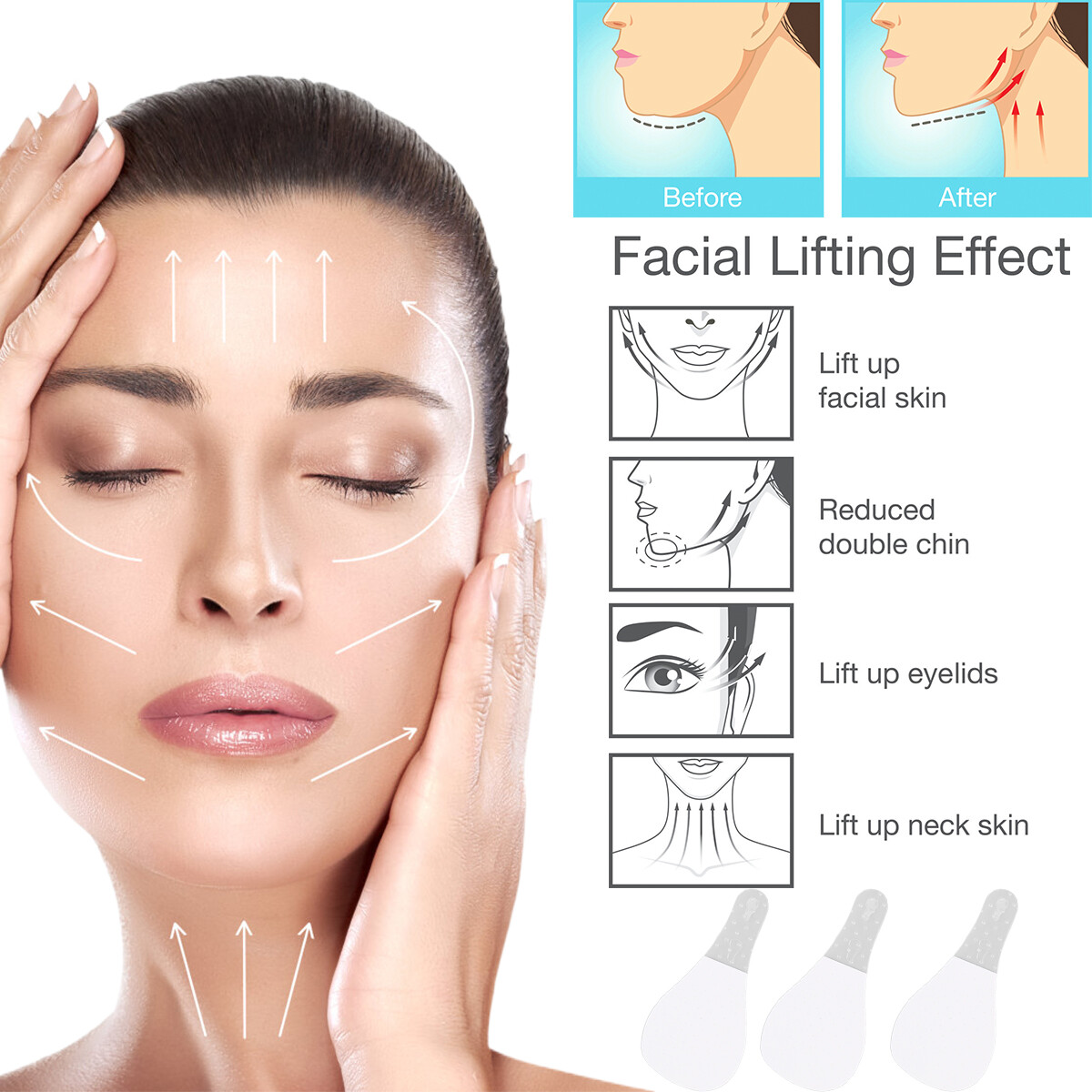 40x Face Tape Lifting Invisible Face Lift Tapes Invisible With String ...