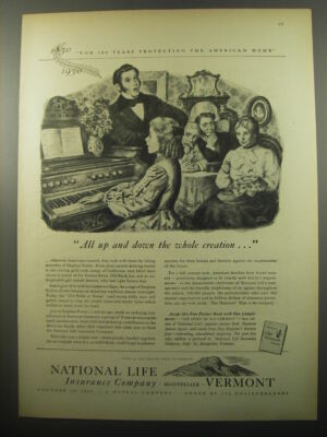 1950 National Life Insurance Company Ad - All up and down the whole ...