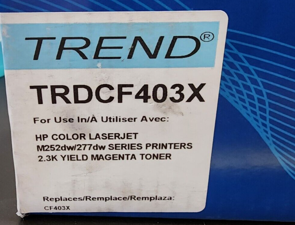 Trend CF400X Toner Cartridge HP 201X LaserJet Pro M252dw M252 M277 ...