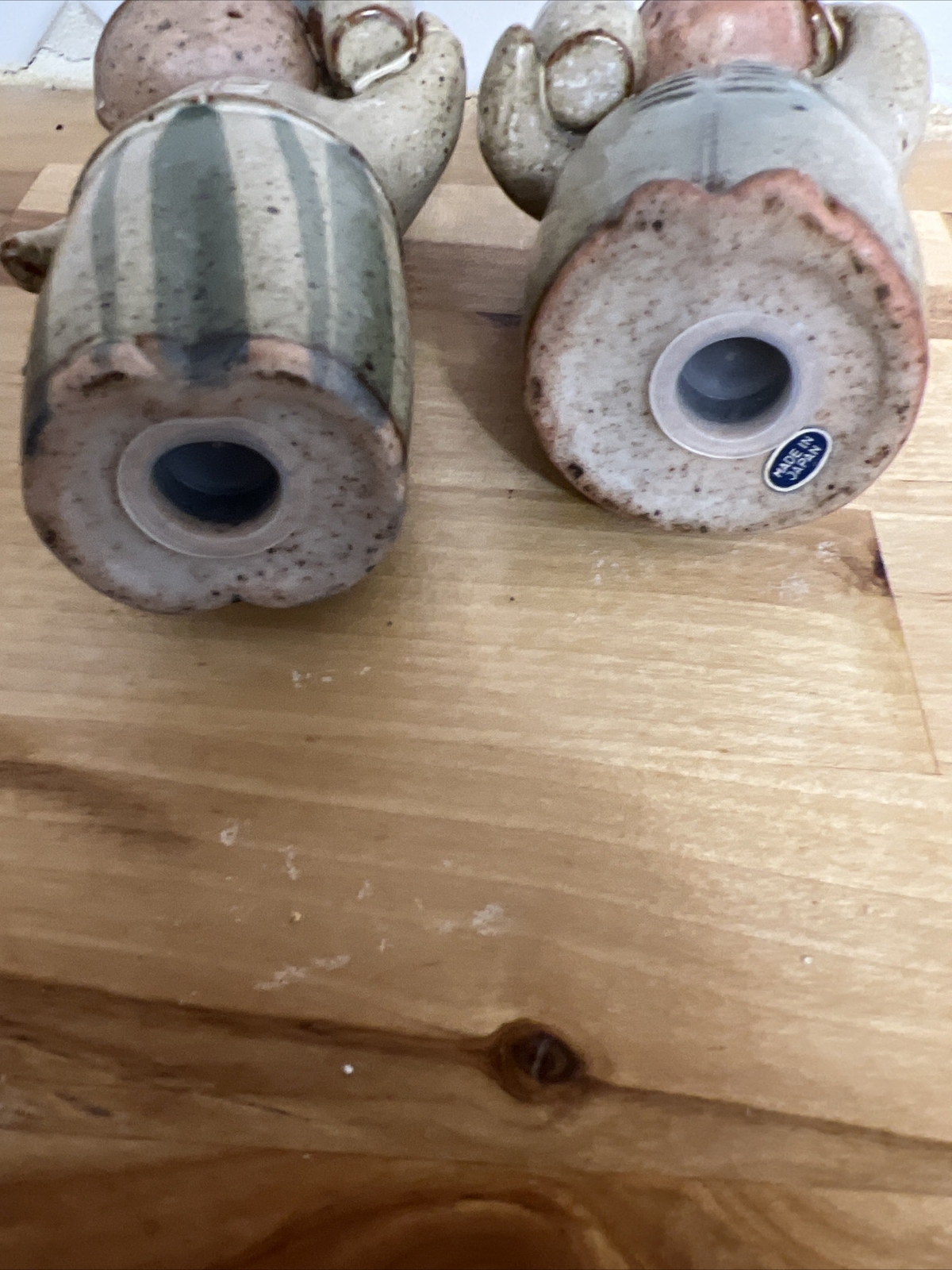 Vintage Pair Of Japanese Pottery Stoneware Gempo Figurines | eBay