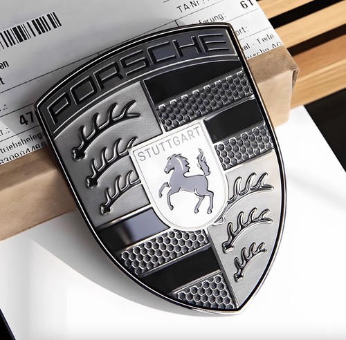 Porsche Turbonite OEM Genuine Hood Crest Emblem 95C-853-601-A New w ...