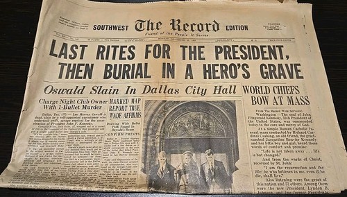 The Record Monday, November 25, 1963 JFK Last Rites | eBay