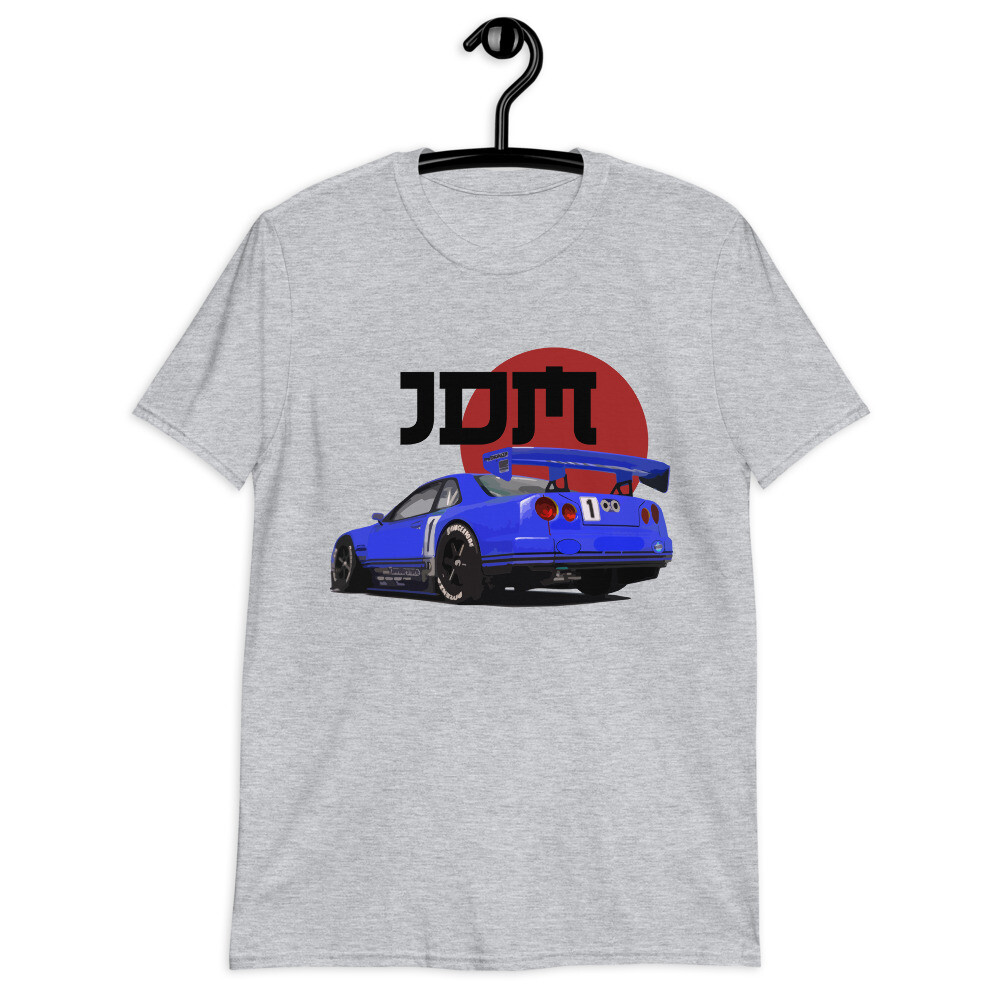 R34 Skyline GTR GT-R Race Car JDM Tuner Drift Racing Short-Sleeve T ...