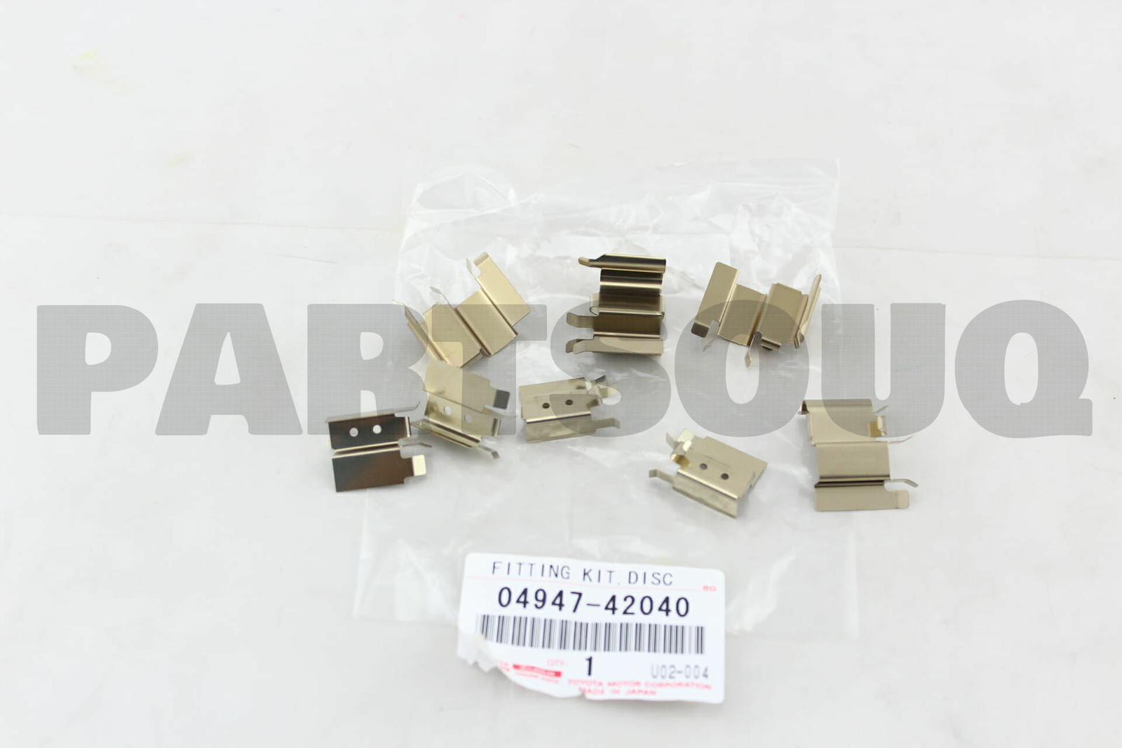 0494742040 Genuine Toyota FITTING KIT, DISC BRAKE, FRONT 04947-42040 | eBay