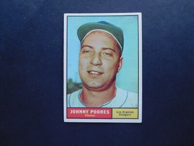 JOHNNY PODRES LOS ANGELES DODGERS 1961 TOPPS CARD #109 | eBay