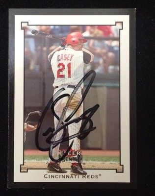 SEAN CASEY 2002 FLEER Autographed Signed AUTO Baseball Card 188 REDS | eBay