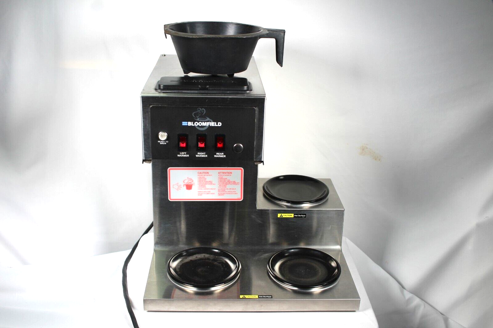 BLOOMFIELD 8571 COMMERCIAL POUR-OVER COFFEE BREWER COFFEE POT DOE NOT ...