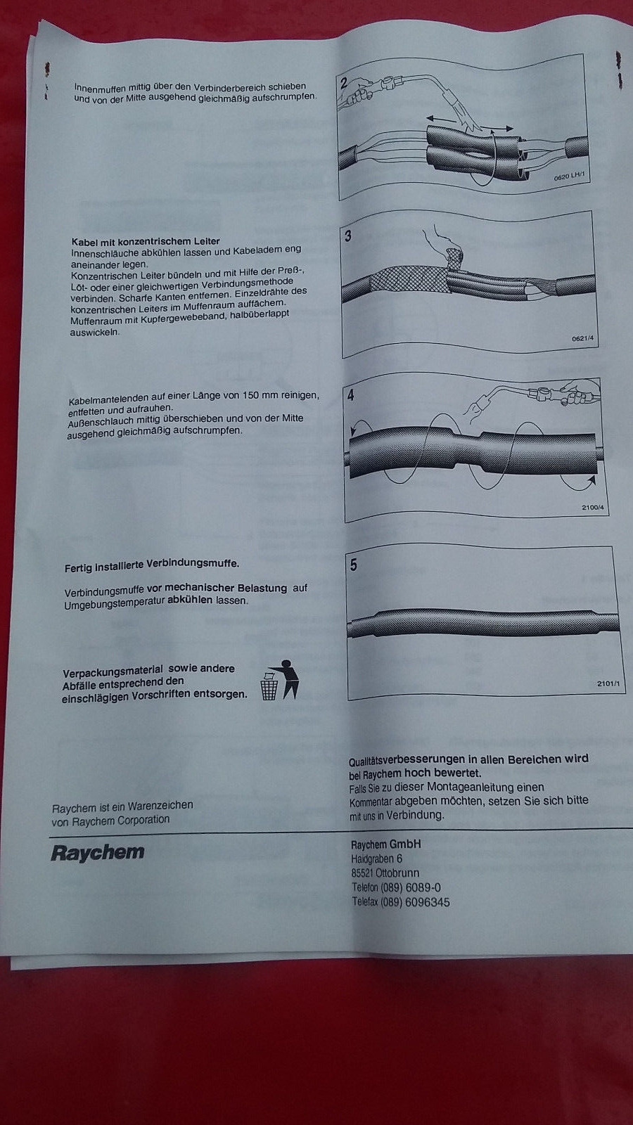 Raychem UAGA 4x16-50 Verbindungs-Warmschrumpfmuffe für 4-adrige Kabel ...