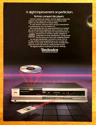 TECHNICS SL-P2 COMPACT DISC CD PLAYER—VINTAGE 1985 MAGAZINE ...