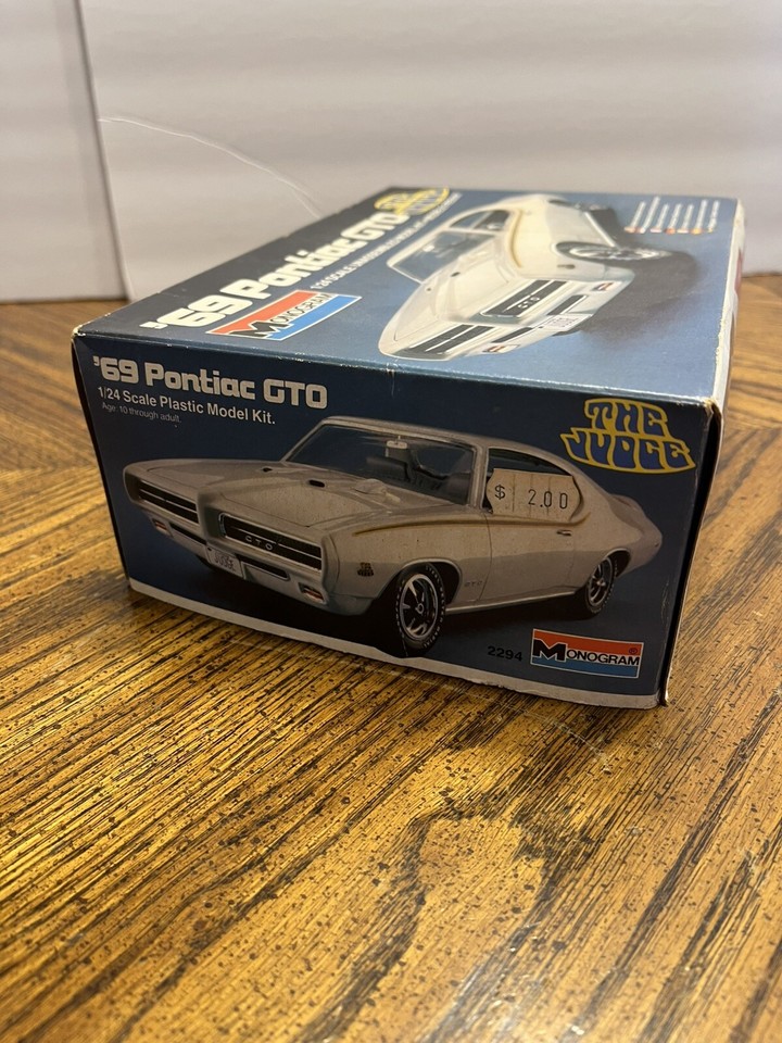Vintage 1982 Monogram 69 Pontiac GTO The Judge Model Kit 1/25 Scale | eBay