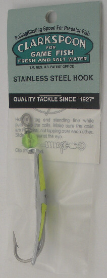 Clarkspoon 1RBMS-CF Size 1 Flash Scale Clarkspoon Chartreuse Flash/Bead ...