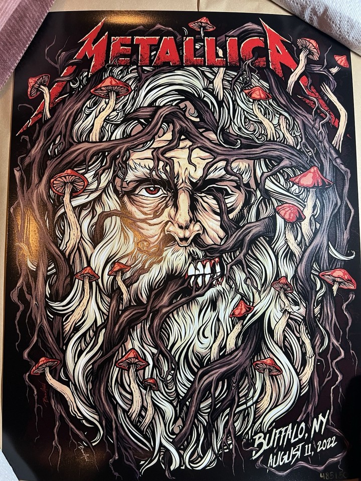 Metallica 2022 August 11 Buffalo NY Concert Promotional Poster 24X36 ...