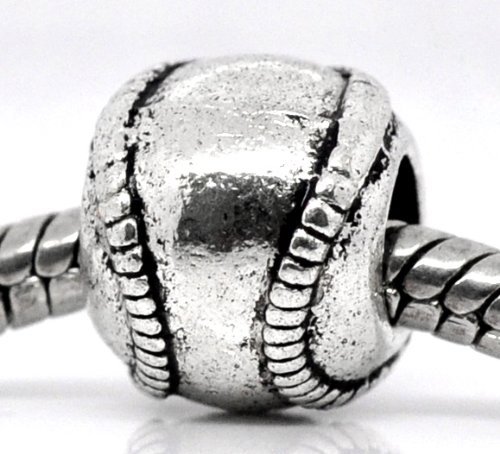 "Baseball Ball" Charm for Snake Chain Charm Bracelets | eBay