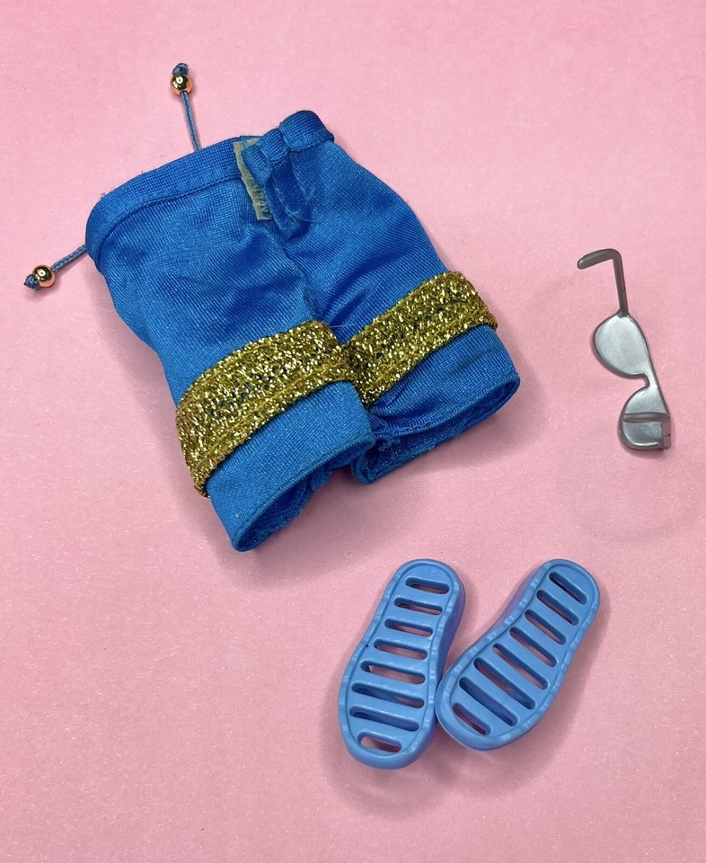 Splash N Color Ken Barbie Doll Shorts Blue Swim Trunks Beach Flip Flops ...