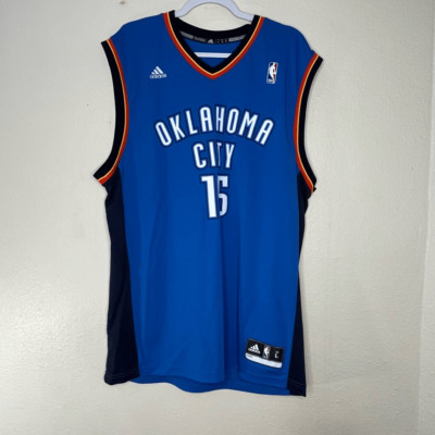 Adidas Reggie Jackson Oklahoma City Thunder #15 Blue Home Jersey Men’s ...