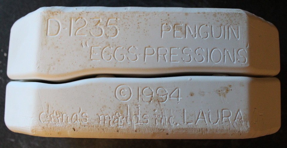 Dona's Molds Ceramic Slip Mold Penguin Eggs Pressions D 1235 | eBay