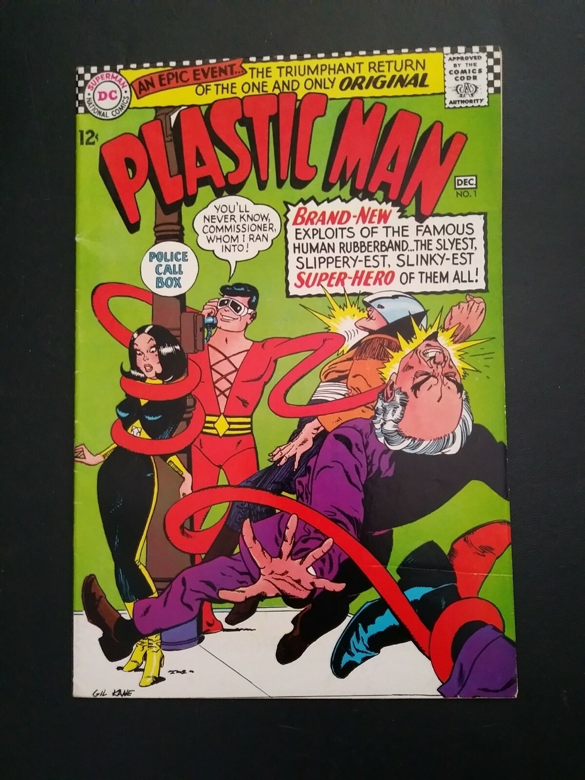 Plastic Man #1 (1966) VF 1st Silver Age appearance of Plastic Man (Eel ...