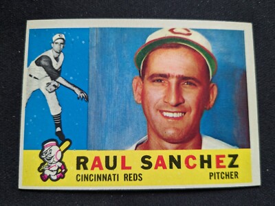 1960 Topps Baseball Card # 311 Raul Sanchez - Cincinnati Reds (VG/EX ...