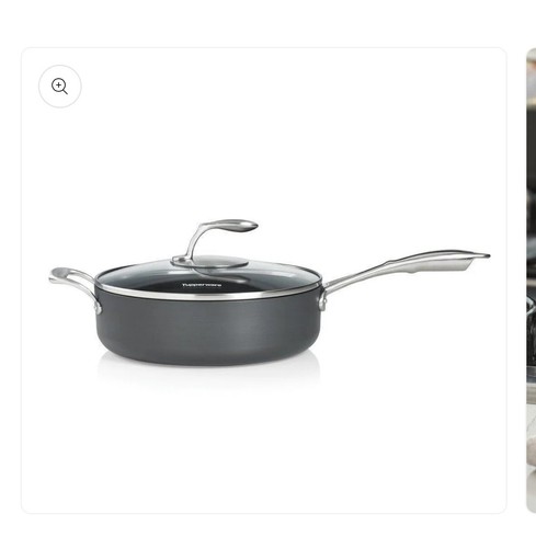 Tupperware Chef Series 11 Stainless Steel 5 Quart Sauté Pan With Glass ...