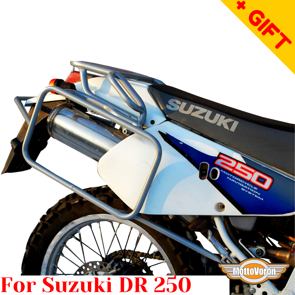 For Suzuki DR 250 Side carrier DR 250 Pannier rack for cases or bags ...