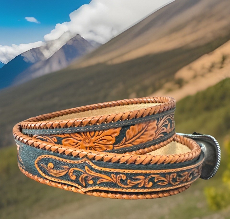 Justin Ranger Style Belt Braided Leather Size 36 NWT C12653 List $78 ...