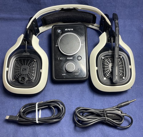 ASTRO A40 & Mixamp MA3 Gaming Headset and Amp PS4 PC - White Black | eBay