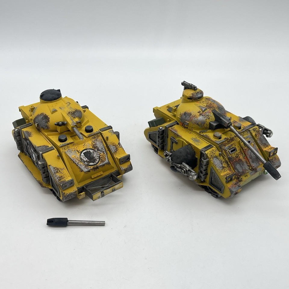 Warhammer 40k Imperial Fist Predators Well Painted Space Marines Games ...