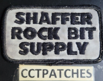 VINTAGE SHAFFER ROCK BIT SUPPLY UNIFORM PATCH | eBay