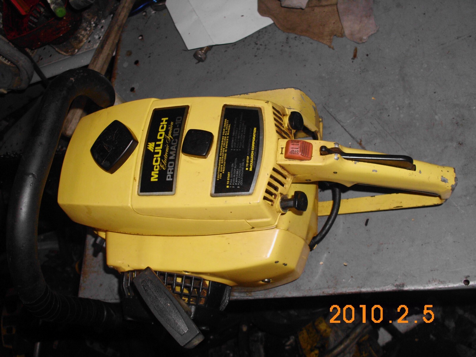 McCULLOCH Pro Mac 10-10 AUTOMATIC 16” bar &chain Runs on Sprayed Fuel ...