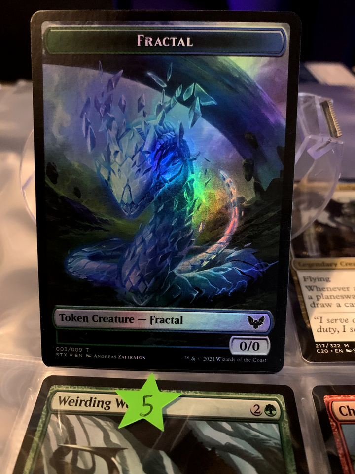 1x Emblem - Rowan, Scholar of Sparks (009) Fractal (003) Token - FOIL ...