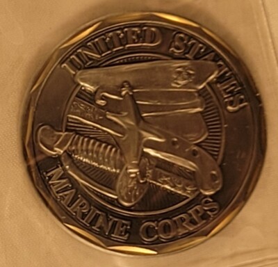 USMC US Marine Corps - Challenge Coin - Veteran Proudly Served - FREE ...