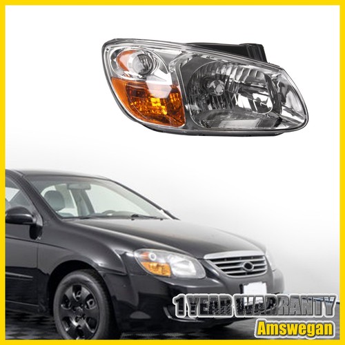Headlight Assembly Fits 07-09 Kia Spectra Right Clear Lens With Halogen ...