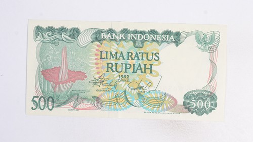 CrazieM World Bank Note 1982 Indonesia 500 Rupiah Collection Lot m655 ...