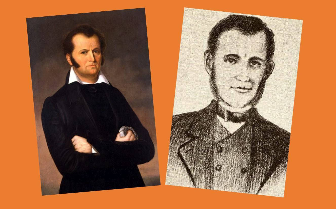 Jim Bowie & William Travis PHOTO Lot Texas Revolution Battle of the ...