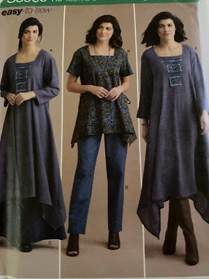 Simplicity Sewing Pattern 8960 Misses Tunic Dress Pants Skirt Size 6-14 ...