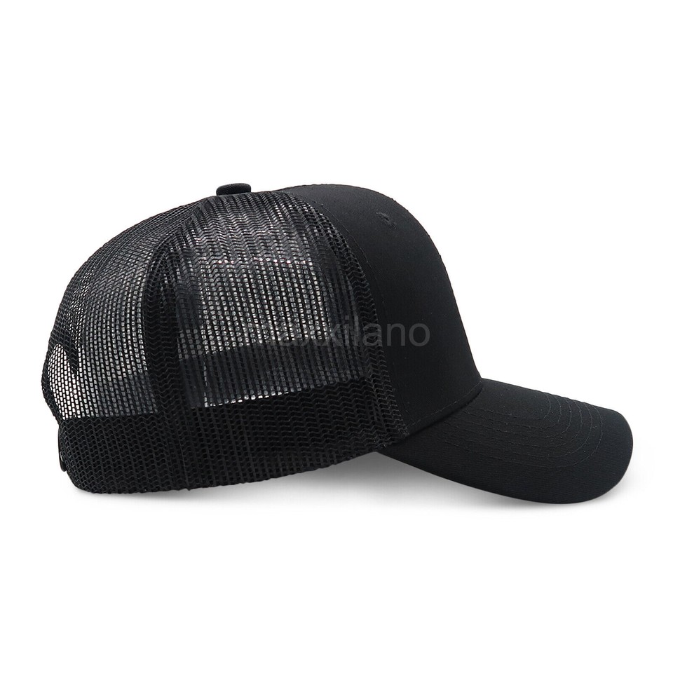 Baseball Cap Cotton Trucker Mesh Hat Snapback Adjustable Polo Style ...