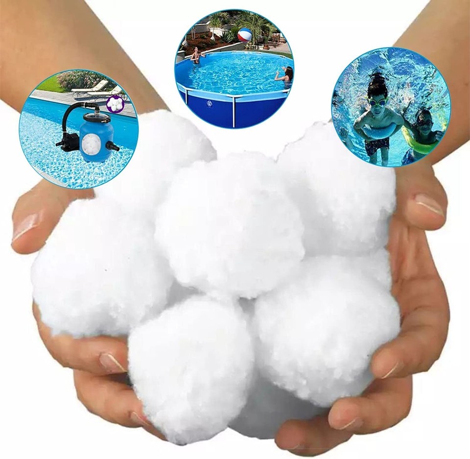 Pool Filter Balls 3.39lbs Reusable Sand Filter Balls Eco-Friendly for ...