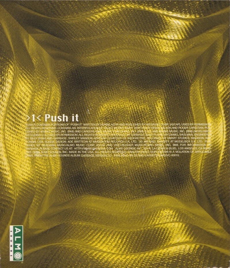 Garbage Push It 1 track [US CD5 PROMO Single] 705178901424| eBay